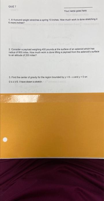 Solved 1. A 4 -pound weight stretches a spring 10 inches. | Chegg.com