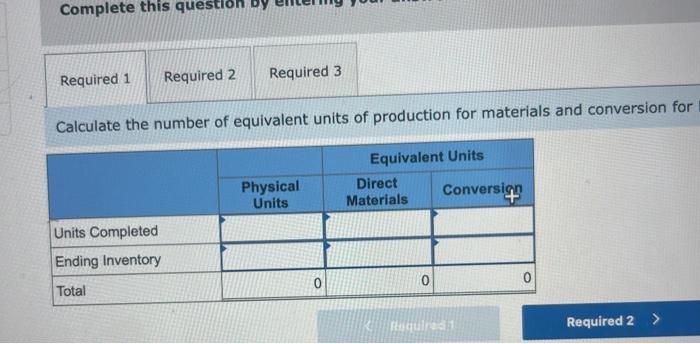 Solved Calculate the cost per equivalent unit for materials | Chegg.com