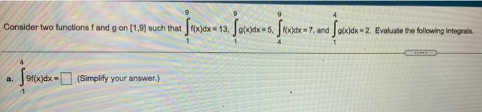Solved 9 Consider two functions and gon (1.9) such that | Chegg.com