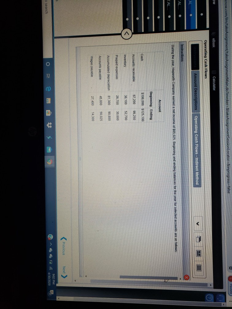 Solved 0 Paused) enow.com/ilm/takeAssignment/take | Chegg.com