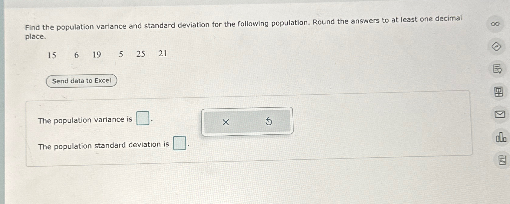 Solved Find the population variance and standard deviation | Chegg.com