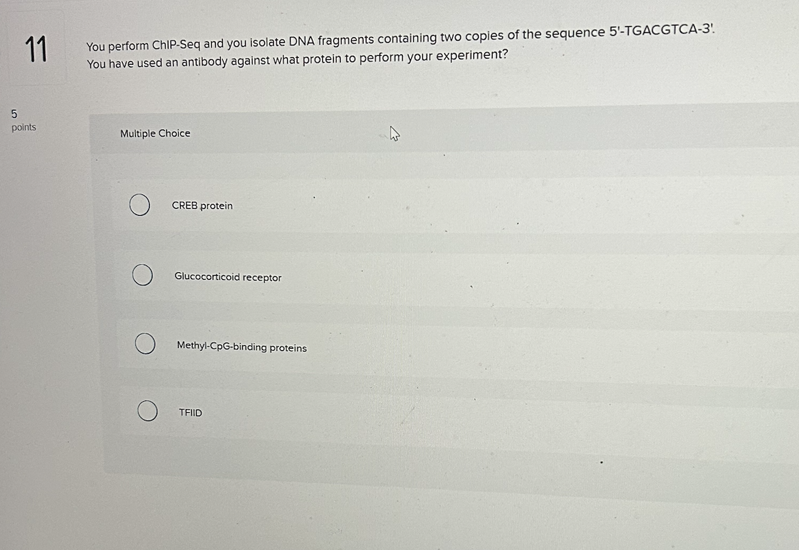 Solved You perform ChIP-Seq and you isolate DNA fragments | Chegg.com