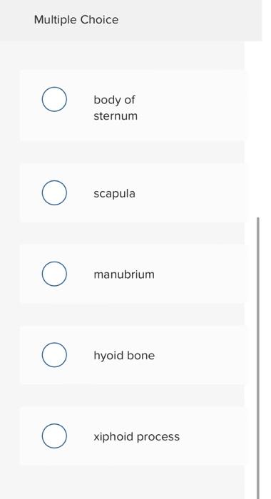 Solved Which structure is highlighted? Multiple Choice body | Chegg.com