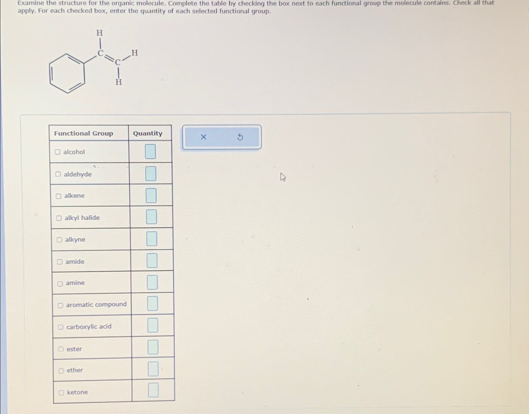 Solved Examine the structure for the organic molecule. | Chegg.com