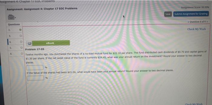 Solved signment 4: Chapter 17 EUL Problems Assignment: | Chegg.com