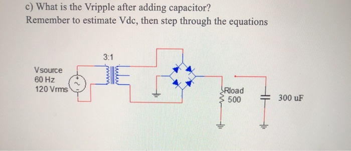 Solved a) What is the Vpeak of sine wave at secondary of | Chegg.com