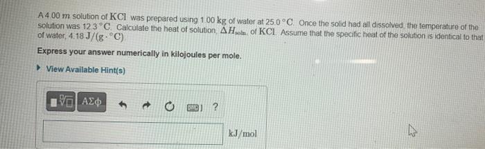 Solved A hypothetical solution forms between a solid and a | Chegg.com
