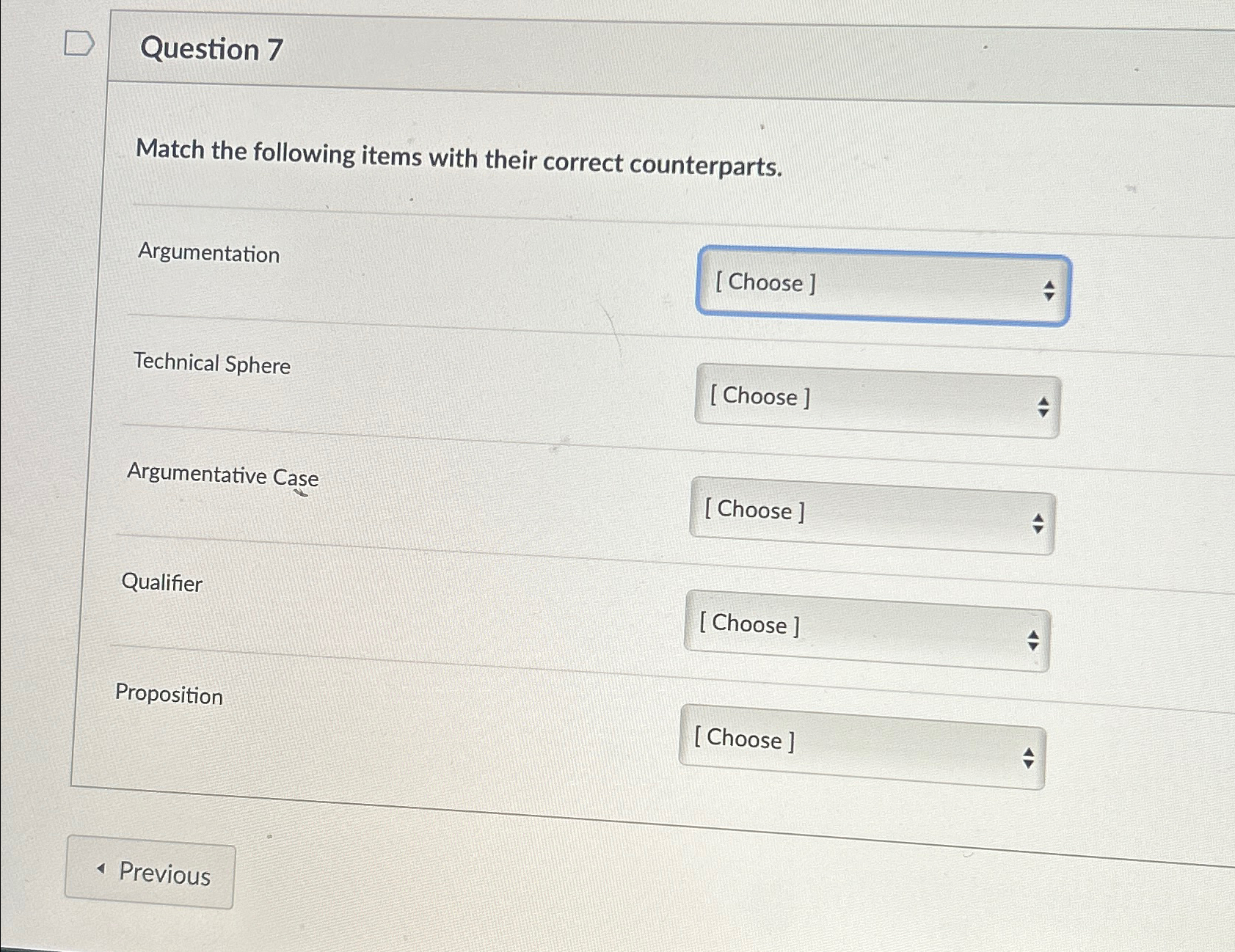 Solved Question 7Match the following items with their | Chegg.com