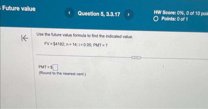 Solved Use The Future Value Formula To Find The Indicated 3775