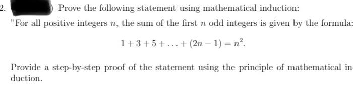 Solved Prove the following statement using mathematical | Chegg.com