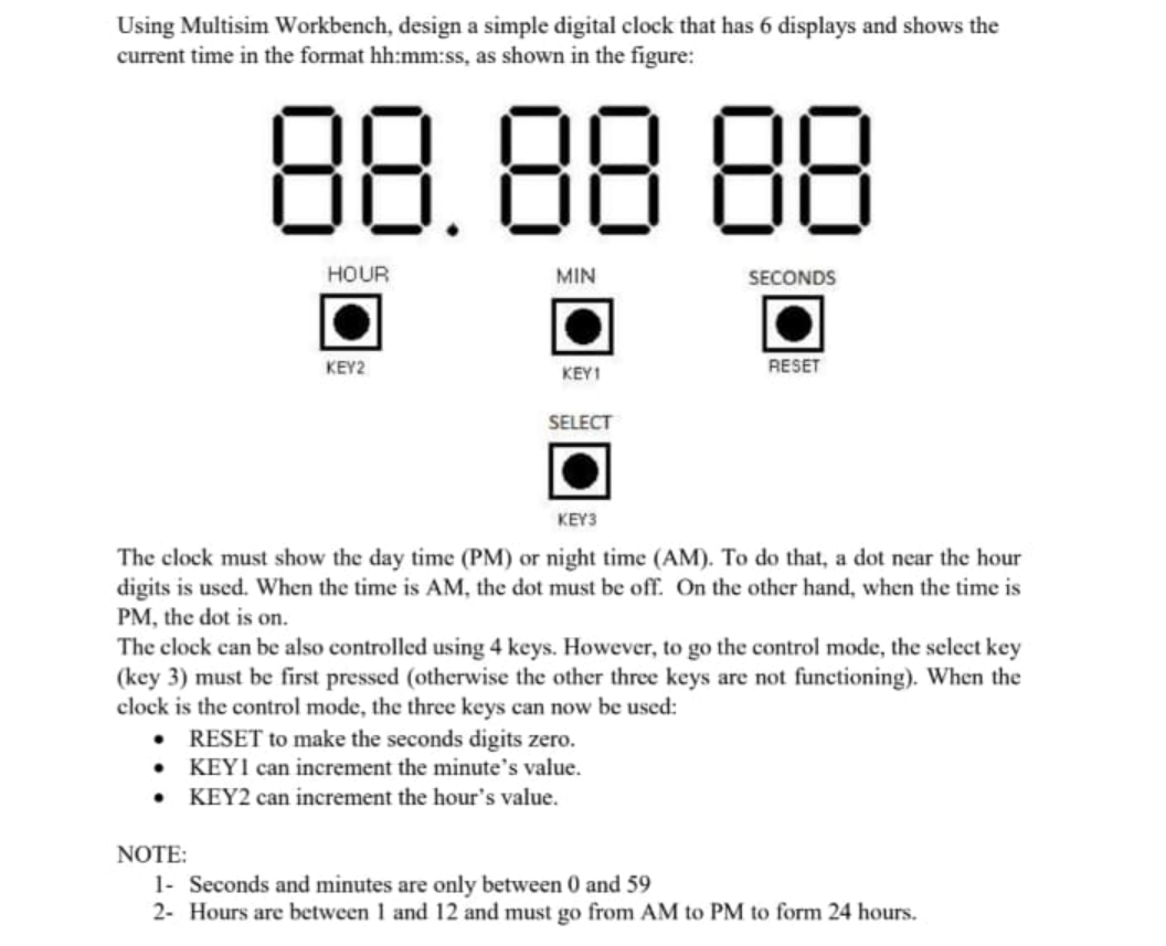 Solved Using Multisim Workbench, design a simple digital | Chegg.com
