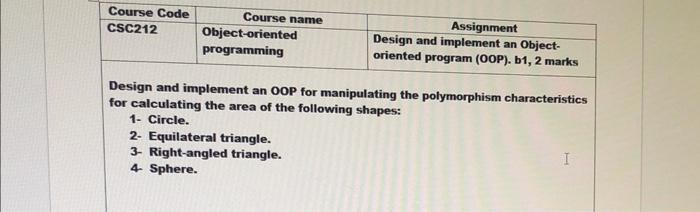 Solved Design and implement an OOP for manipulating the | Chegg.com