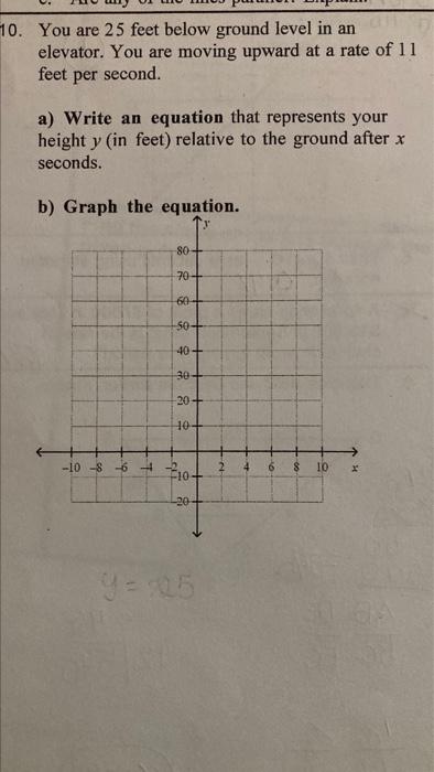 Solved 10. You are 25 feet below ground level in an | Chegg.com