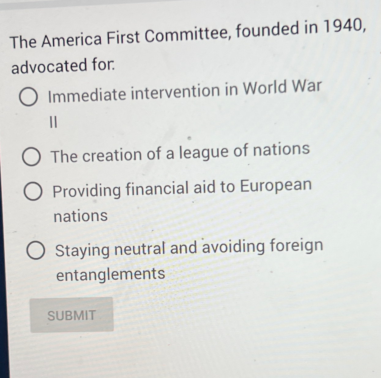 Solved The America First Committee, founded in 1940, | Chegg.com