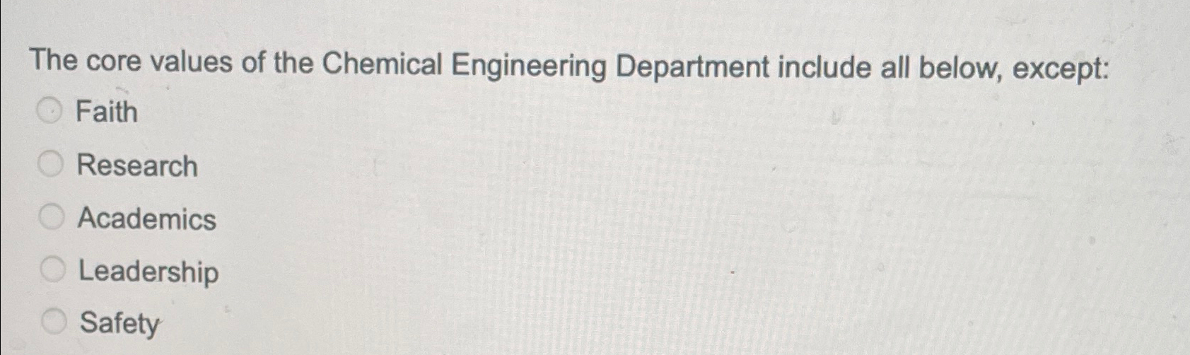 Solved The core values of the Chemical Engineering | Chegg.com