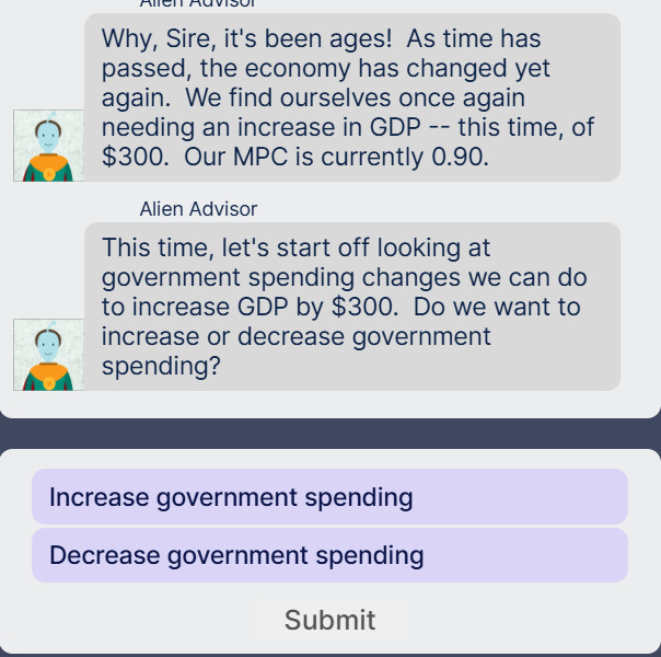 Solved Alien AdvisorThis time, let's start off looking | Chegg.com