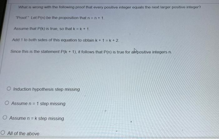 Solved What is wrong with the following proof that every | Chegg.com
