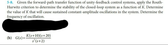 Solved 5-8. Given the forward-path transfer function of | Chegg.com