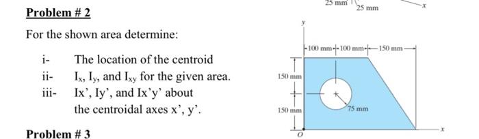 For the shown area determine: i- The location of the | Chegg.com