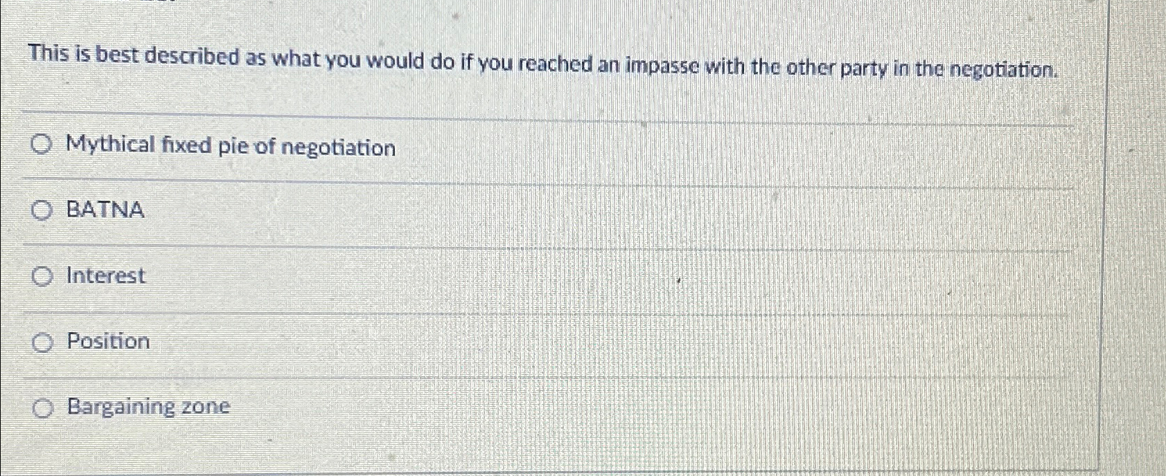 Solved This is best described as what you would do if you | Chegg.com