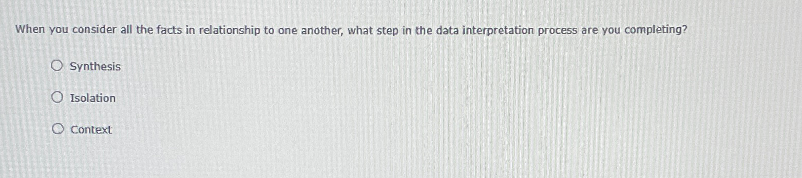 Solved When you consider all the facts in relationship to | Chegg.com Solved When you consider all the facts in relationship to | Chegg.com