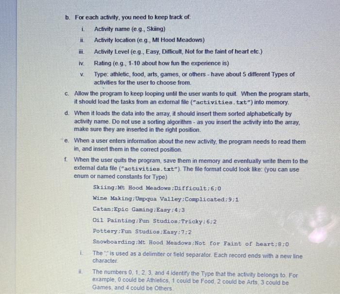 Solved What Your Program Should Do a. Write an interactive | Chegg.com