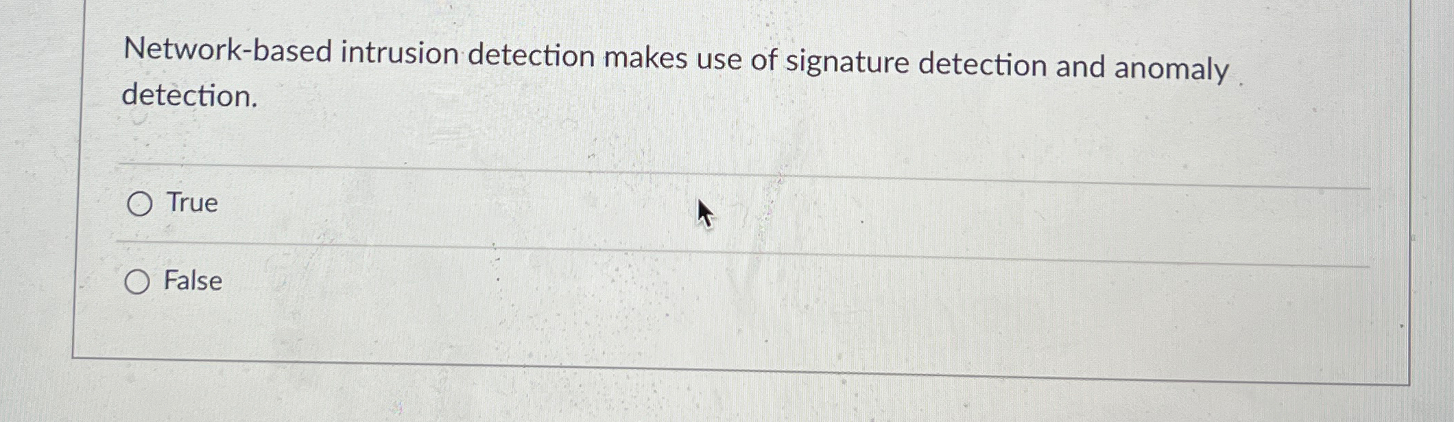 Solved Network-based intrusion detection makes use of | Chegg.com