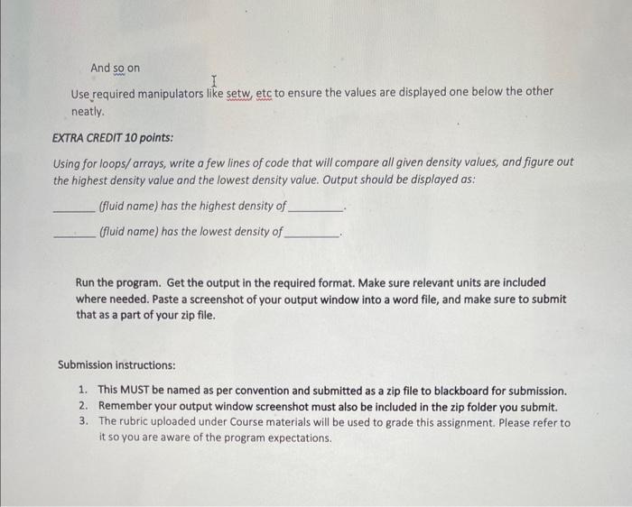 Solved You are expected to use the concept of arrays and | Chegg.com
