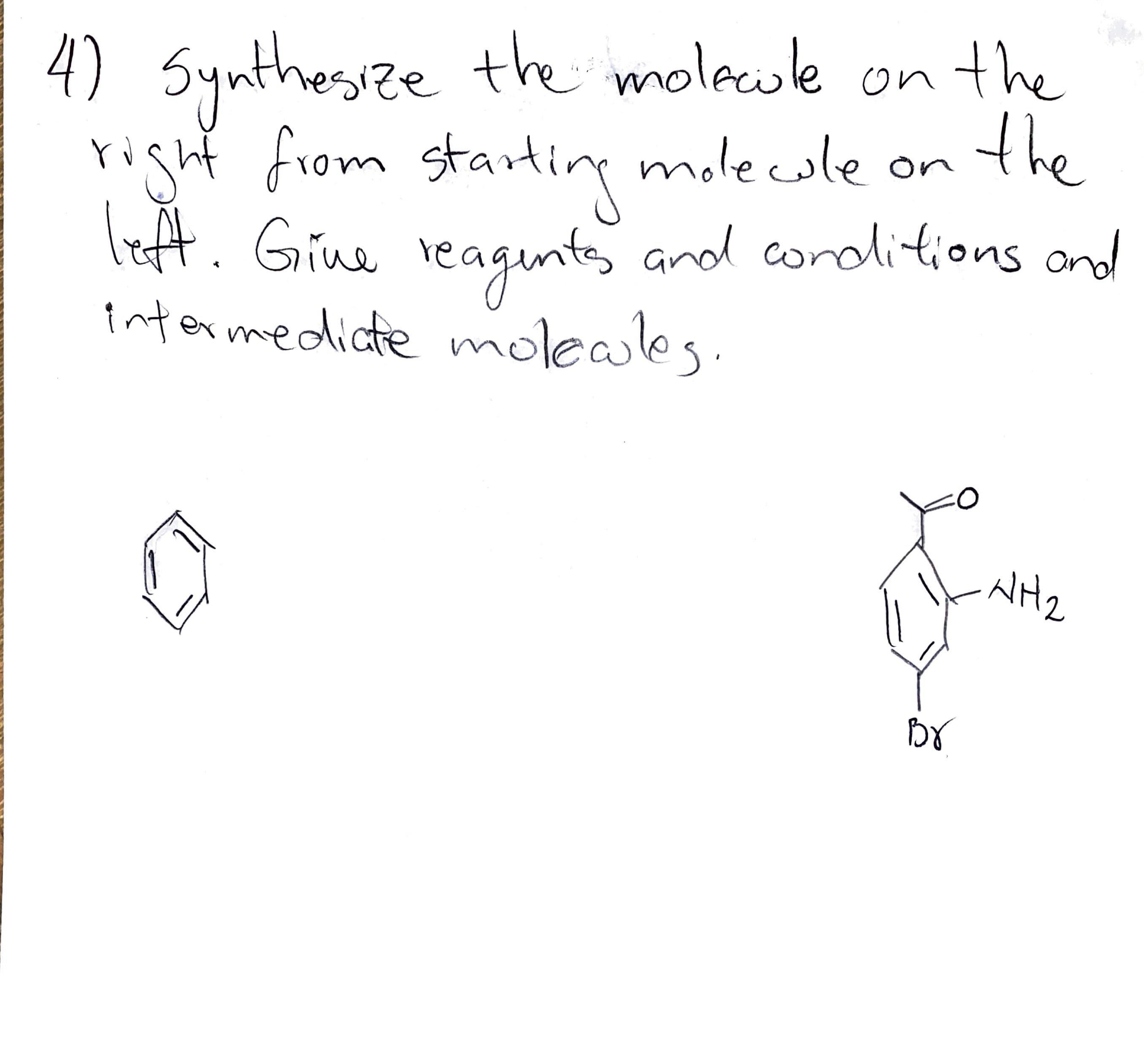 Solved Synthesize the molecule on the right from starting | Chegg.com