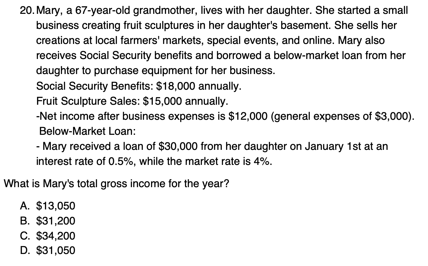 Solved Mary, a 67-year-old grandmother, lives with her | Chegg.com