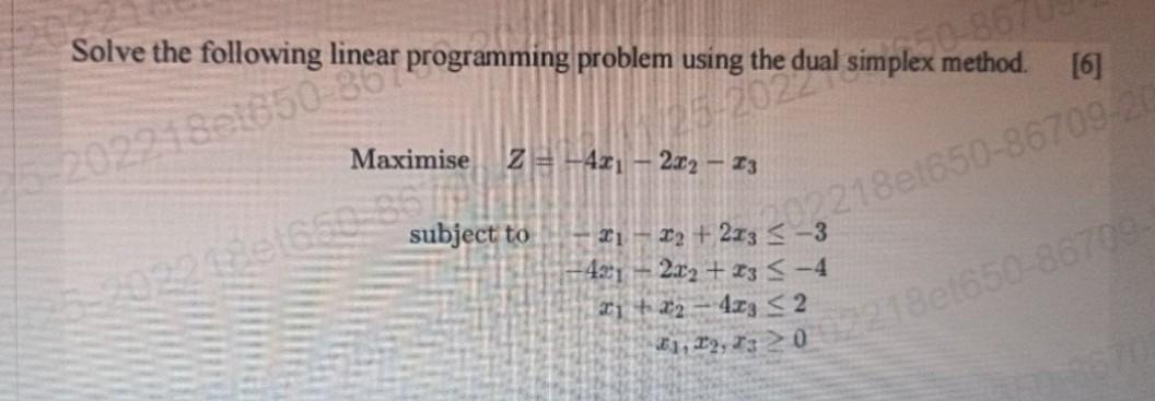 Solved Solve the following linear programming problem using | Chegg.com