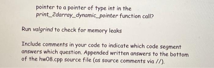 Solved If hwe8, hpp // to illustrate pointers, pointer | Chegg.com