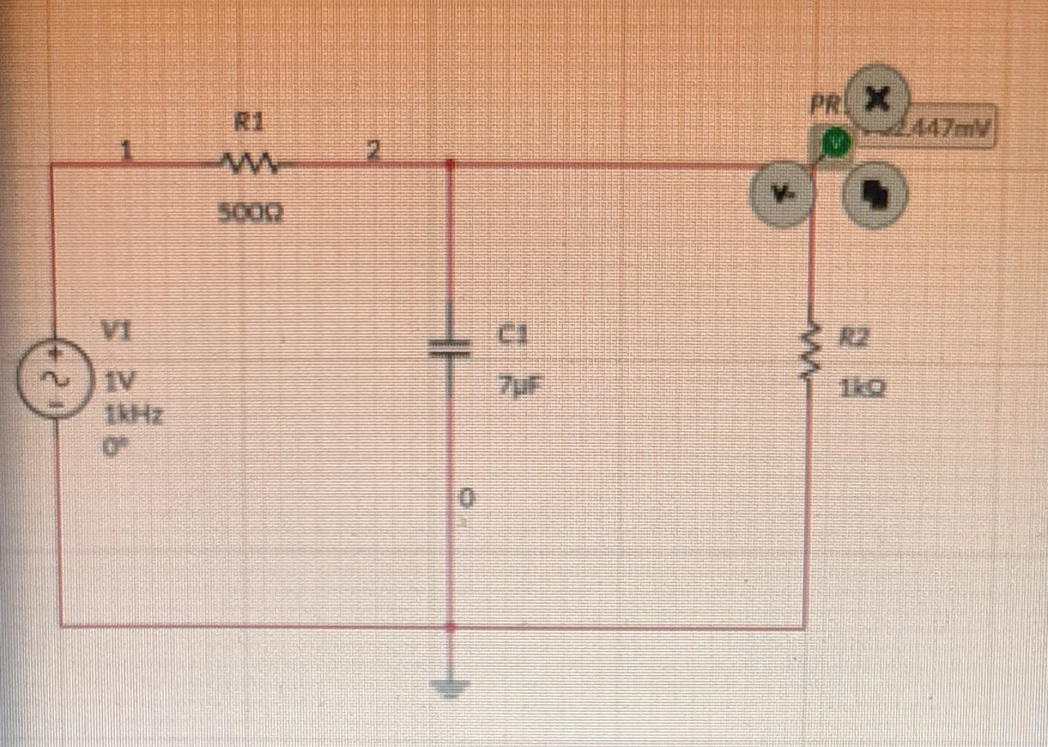 Solved provide conclusion for simulated RC low pass filter | Chegg.com