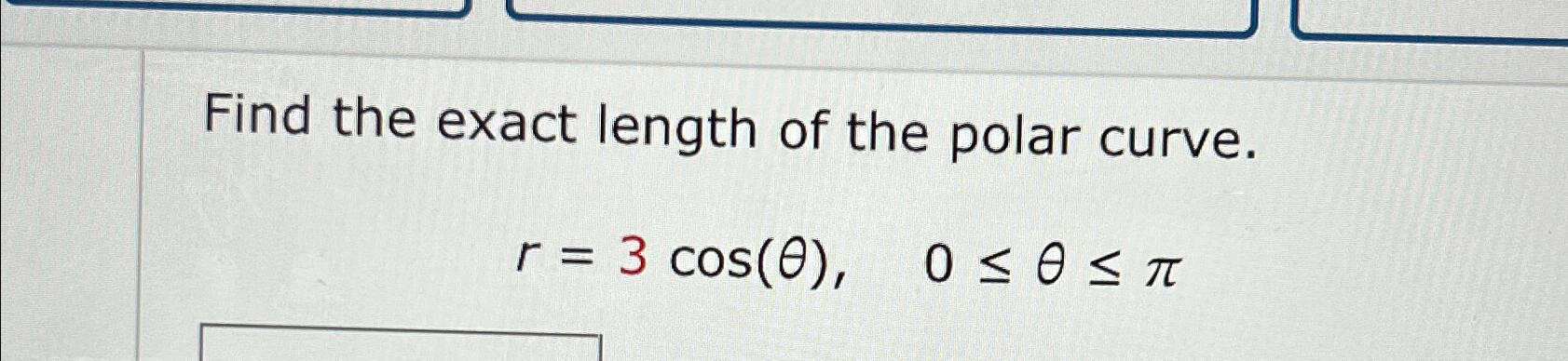 Solved Find the exact length of the polar | Chegg.com