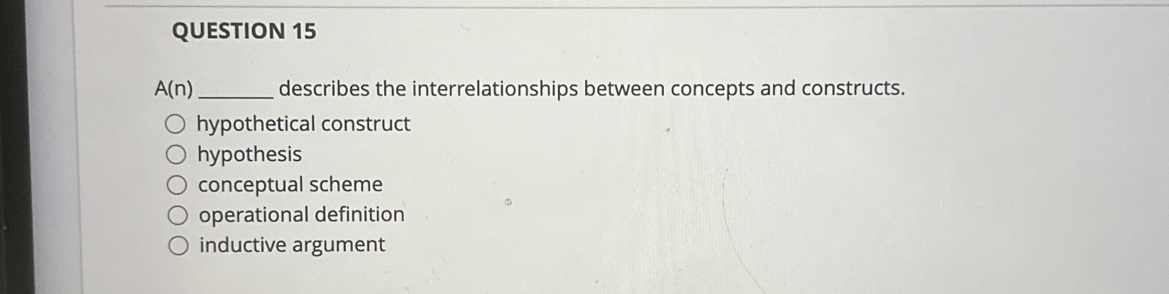Solved QUESTION 15A(n) ﻿describes the interrelationships | Chegg.com