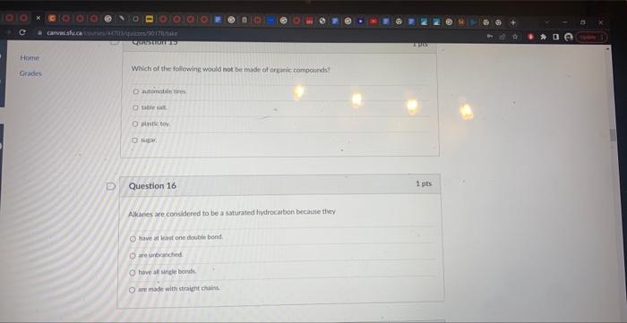 Solved Whict of the following would not be mide of orgaric | Chegg.com