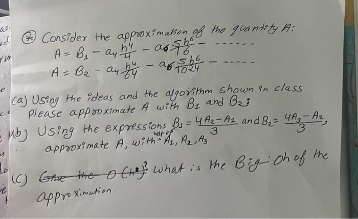 Solved numerical analysis - subject please make sure read | Chegg.com