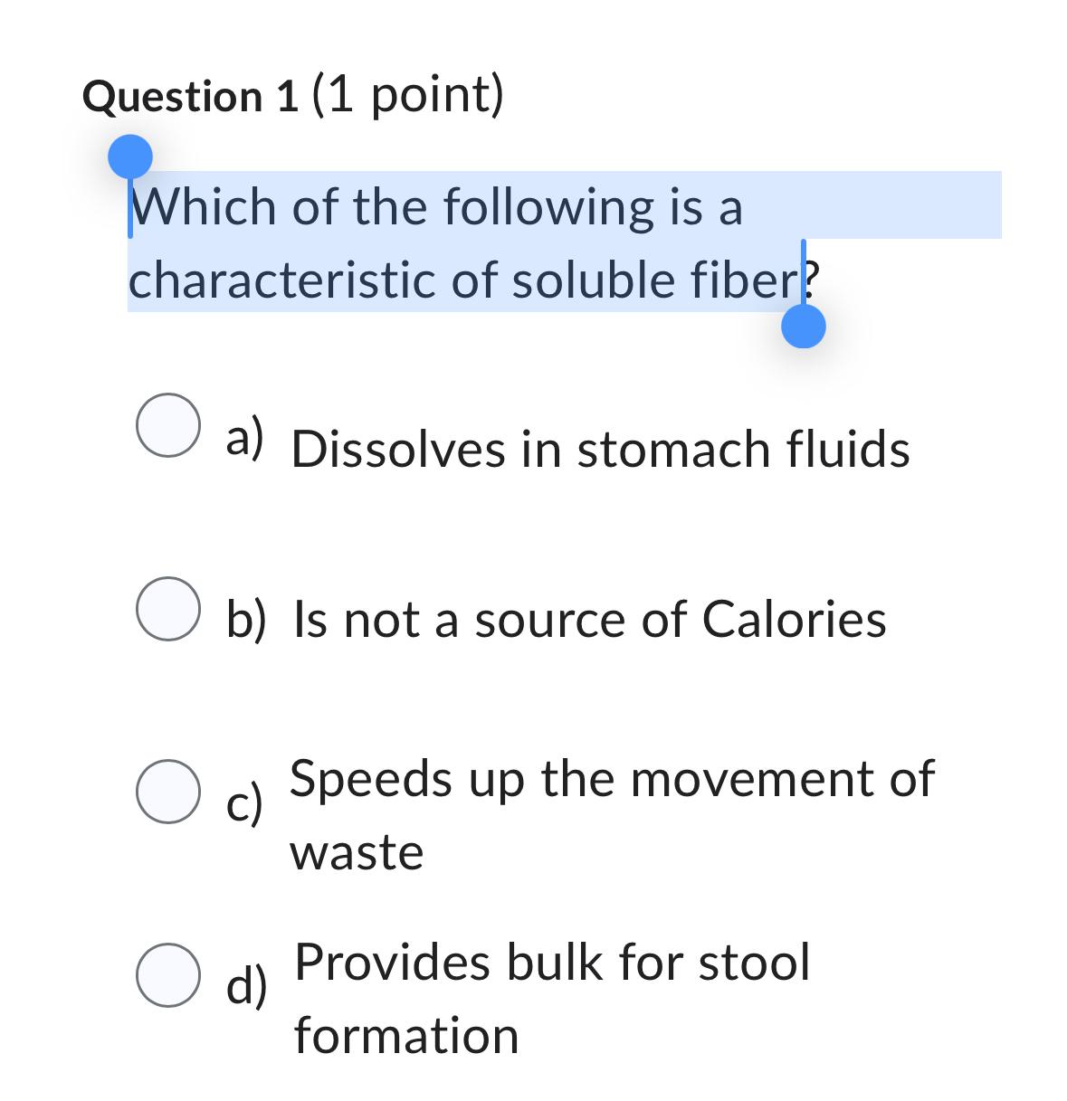 Solved Question 1 (1 ﻿point)Which of the following is a | Chegg.com
