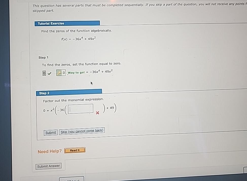 Solved This question has several parts that must be | Chegg.com