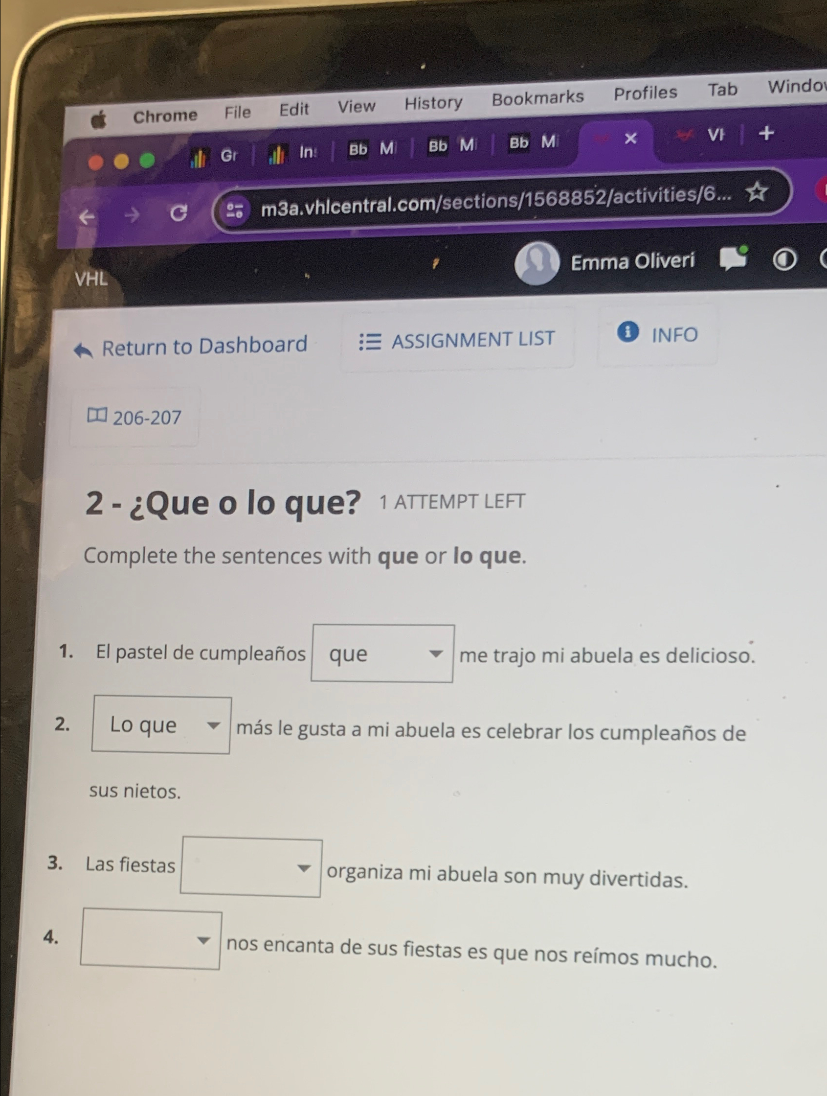Solved Return to DashboardASSIGNMENT LIST(i) | Chegg.com