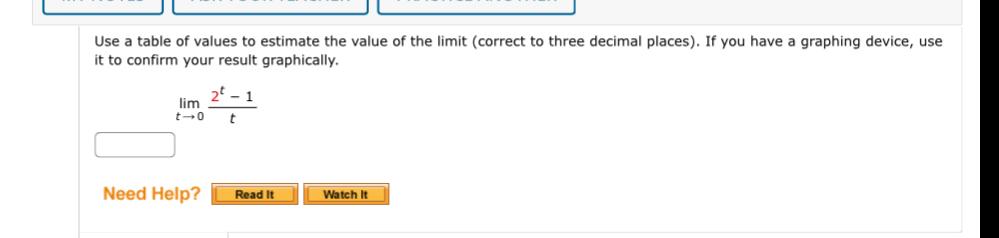 Solved Use a table of values to estimate the value of the | Chegg.com