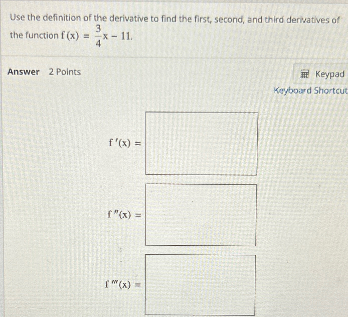 Solved Use the definition of the derivative to find the | Chegg.com