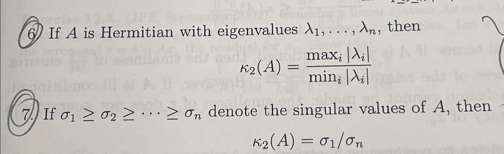 Solved If A ﻿is Hermitian with eigenvalues λ1,dots,λn, | Chegg.com