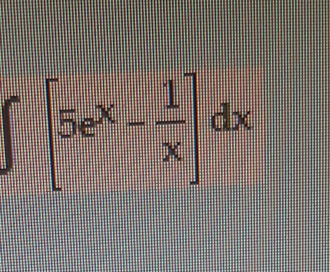 Solved 5ex dx ...! X | Chegg.com
