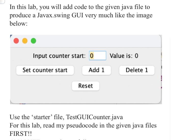 Solved write the full code (use the pseducode given) and | Chegg.com