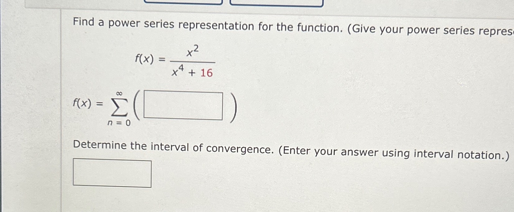 Solved Find a power series representation for the function. | Chegg.com