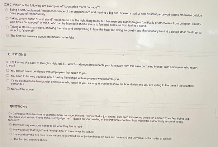 (CH 2) Which of the following are examples of | Chegg.com