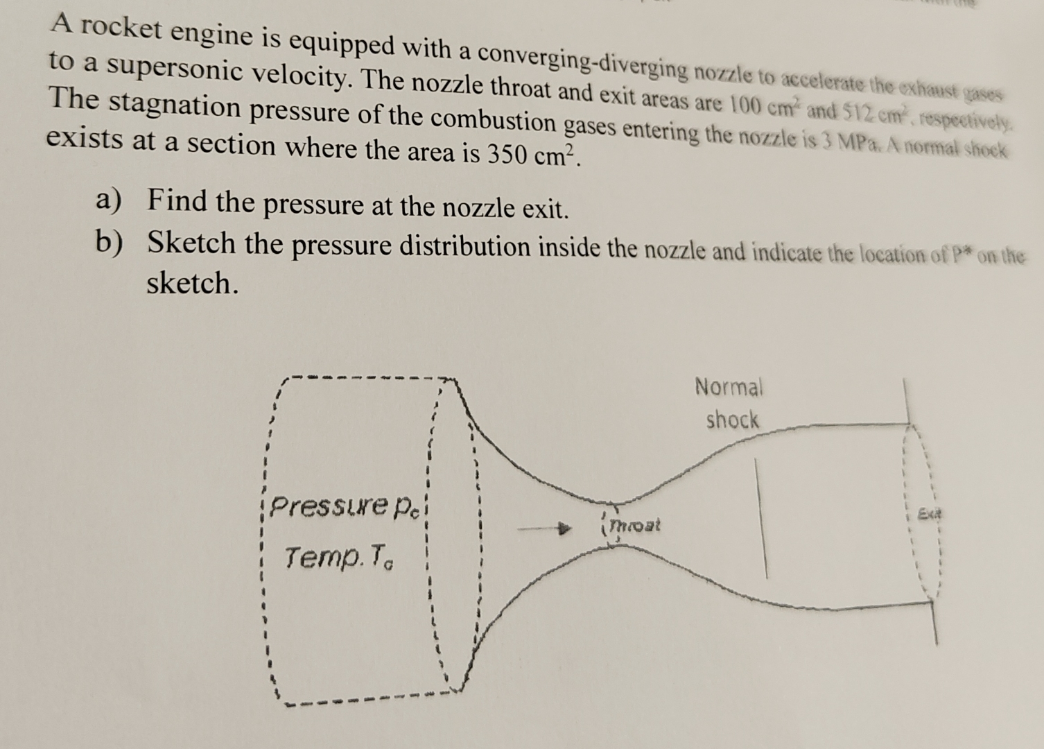 Solved A rocket engine is equipped with a | Chegg.com