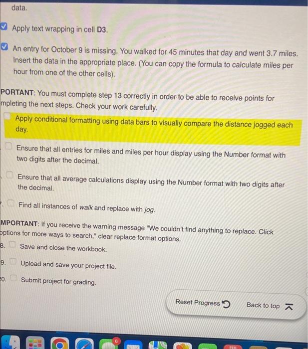 Solved 12. Apply toxt wrapping in co: D3. 13. An entry for | Chegg.com