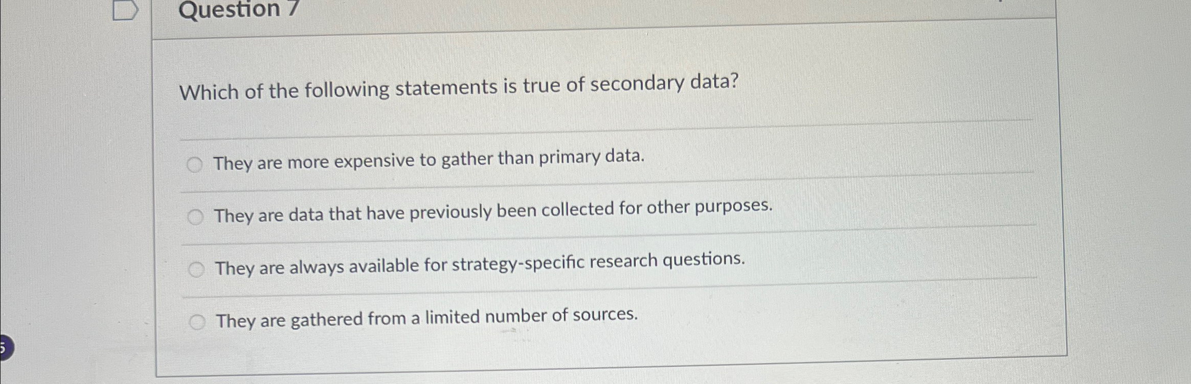 Solved Question 7Which of the following statements is true | Chegg.com